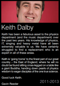 About Me – Physics with Keith