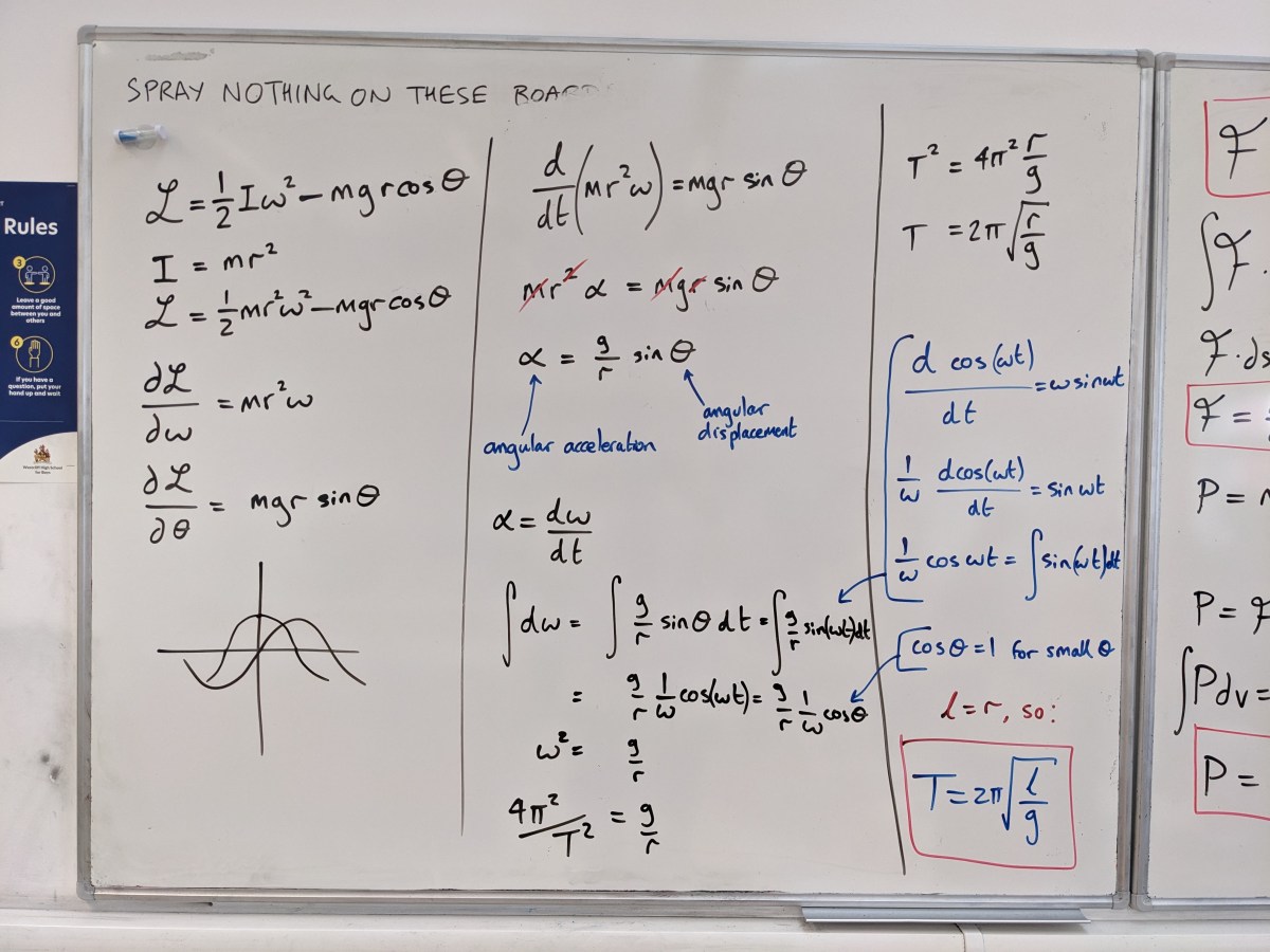 The end of half term – Physics with Keith