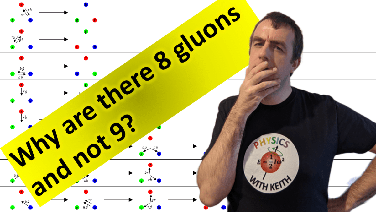 Why are there eight gluon states and not nine? – Physics with Keith